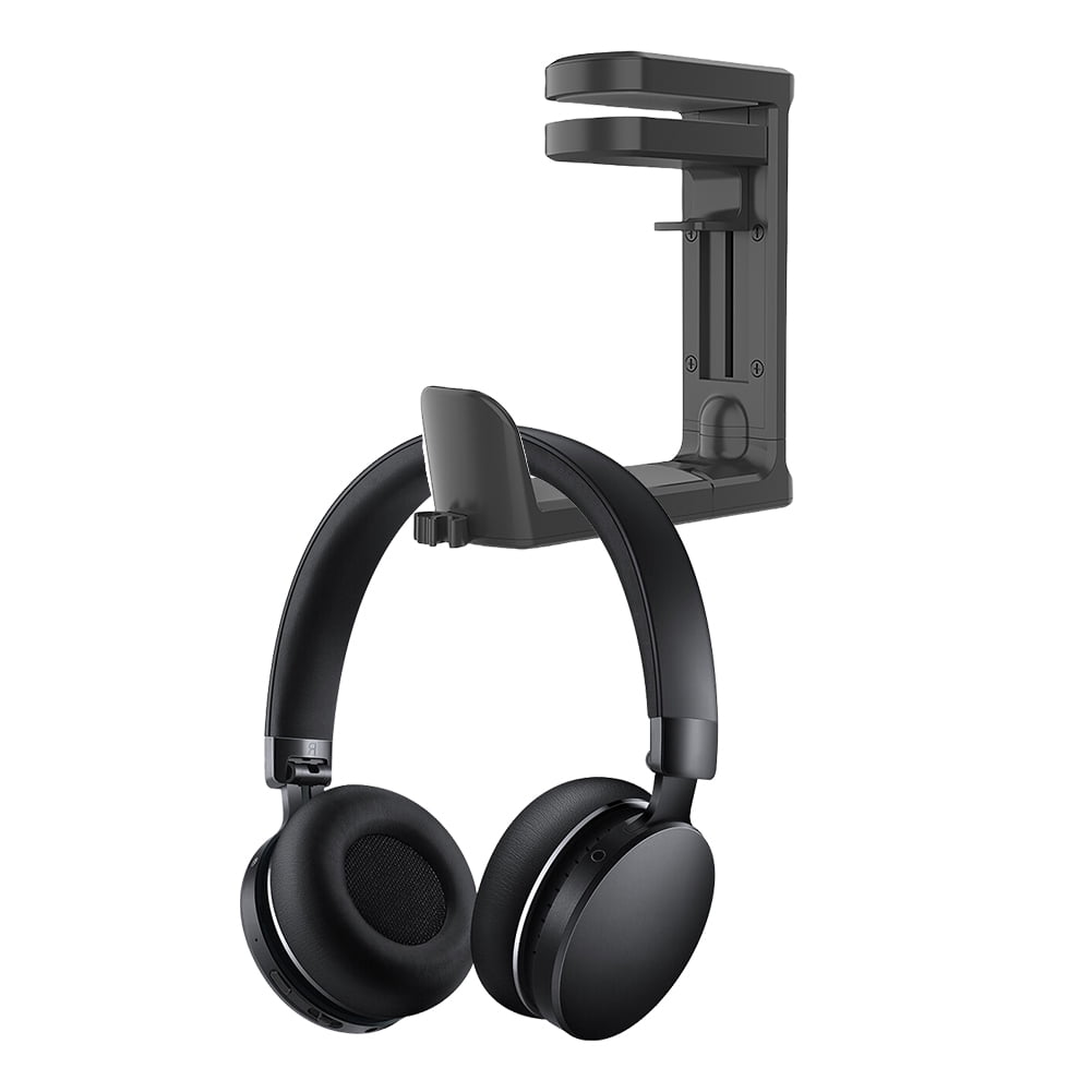 BOFEER Under Desk Headset Rack Support Drilling Free Gaming Headset ...