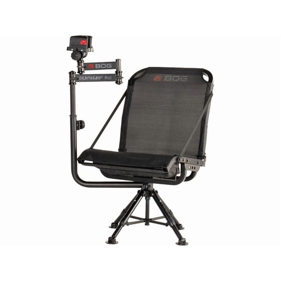 BOG Black Hunting Rest Chair with Deathgrip 360 and Rifle Seat ...
