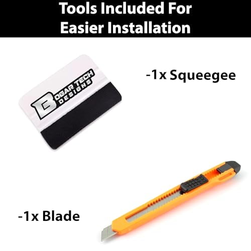 BOGAR TECH DESIGNS Front Chrome Delete Overlay Compatible with Acura RDX 2019-2024, Gloss Black ...