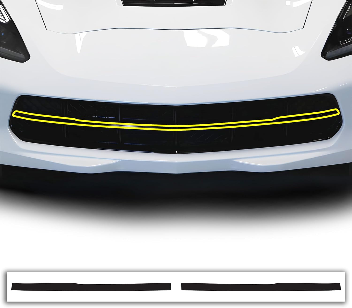 BOGAR TECH DESIGNS Front Chrome Delete Overlay Compatible with Chevy ...