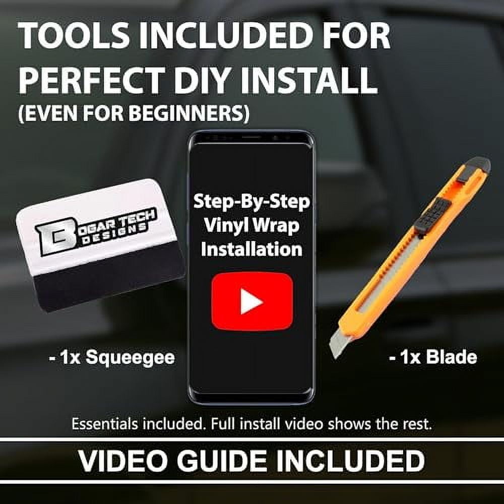 BOGAR TECH DESIGNS Lower Side Chrome Delete Overlay Compatible with Ford Expedition Max 2022 ...