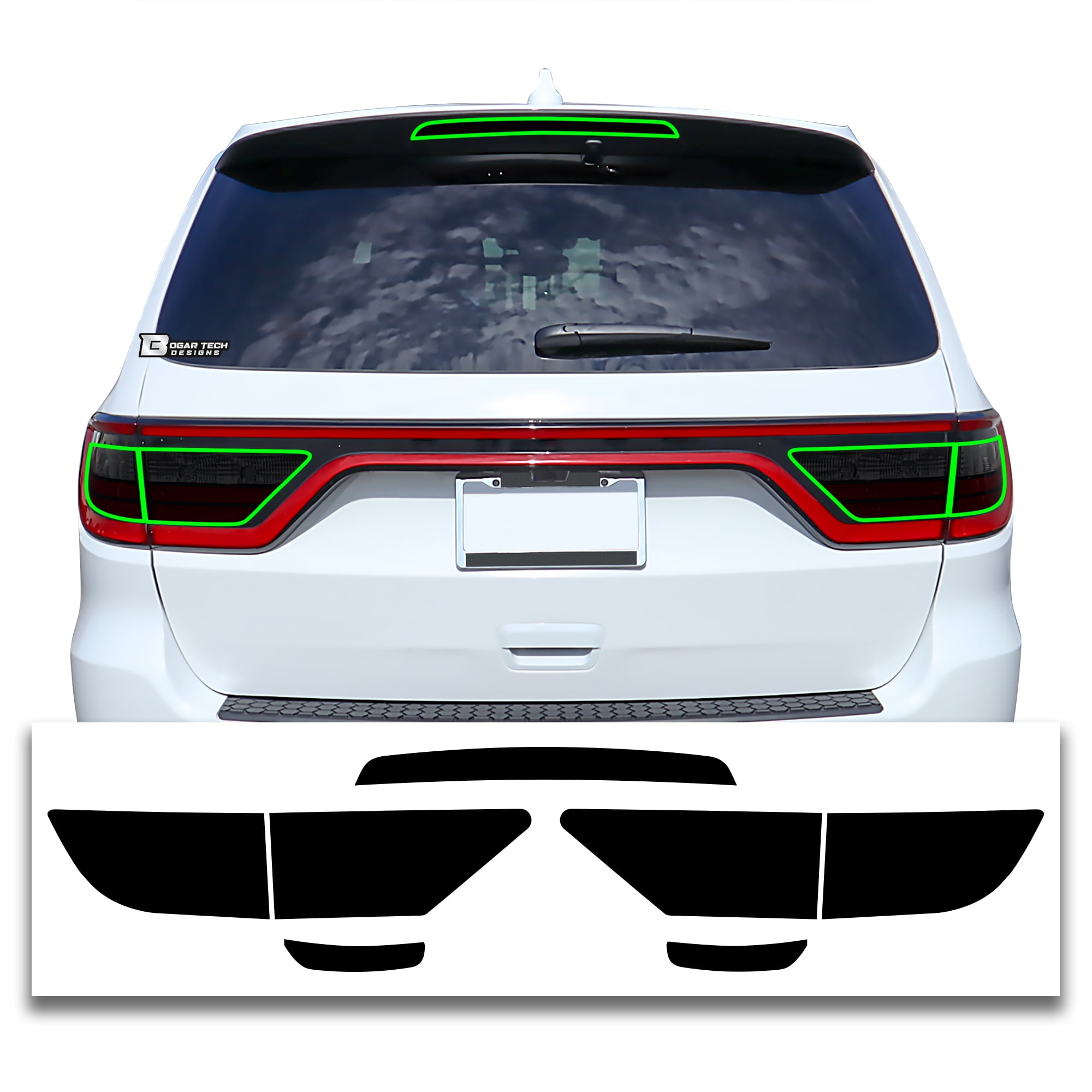BOGAR TECH DESIGNS Tinted Taillight Third Brake Light Sidemarker ...