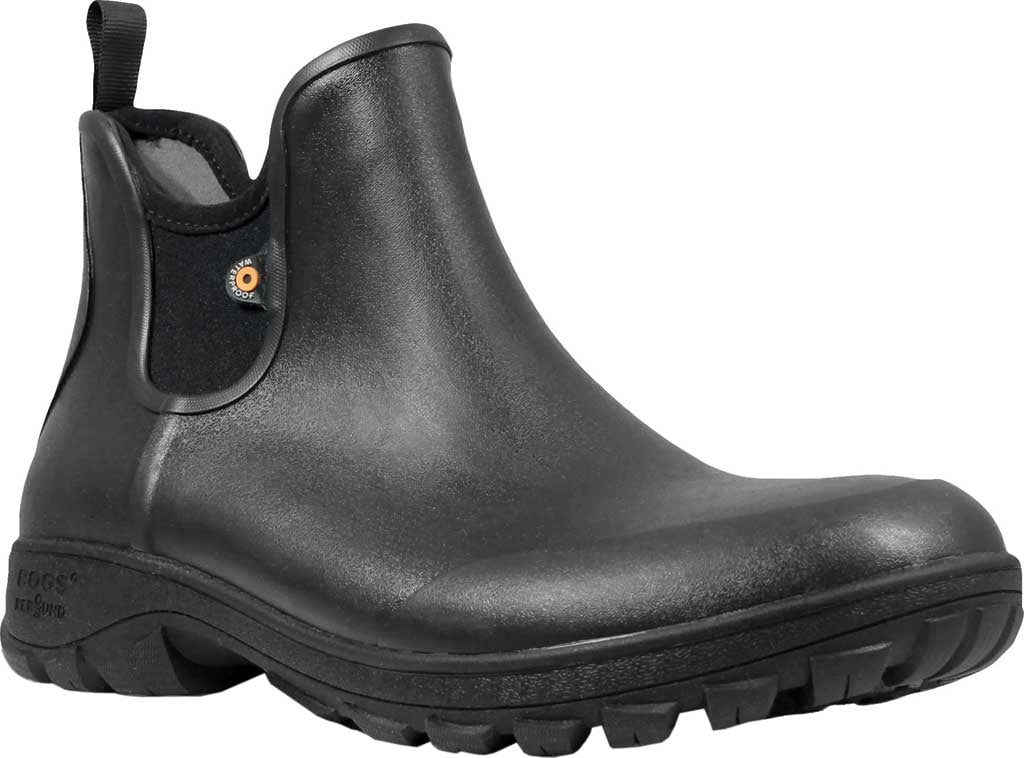 BOGS Men's Sauvie Slip On Insulated Waterproof Rain Boot Black - 72208 ...