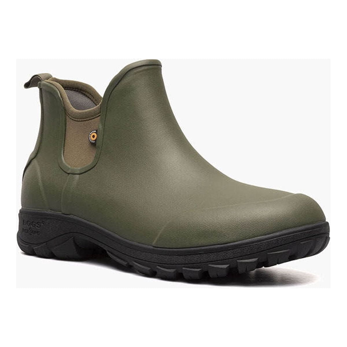 BOGS Men's Sauvie Slip On Insulated Waterproof Rain Boot Olive Multi ...