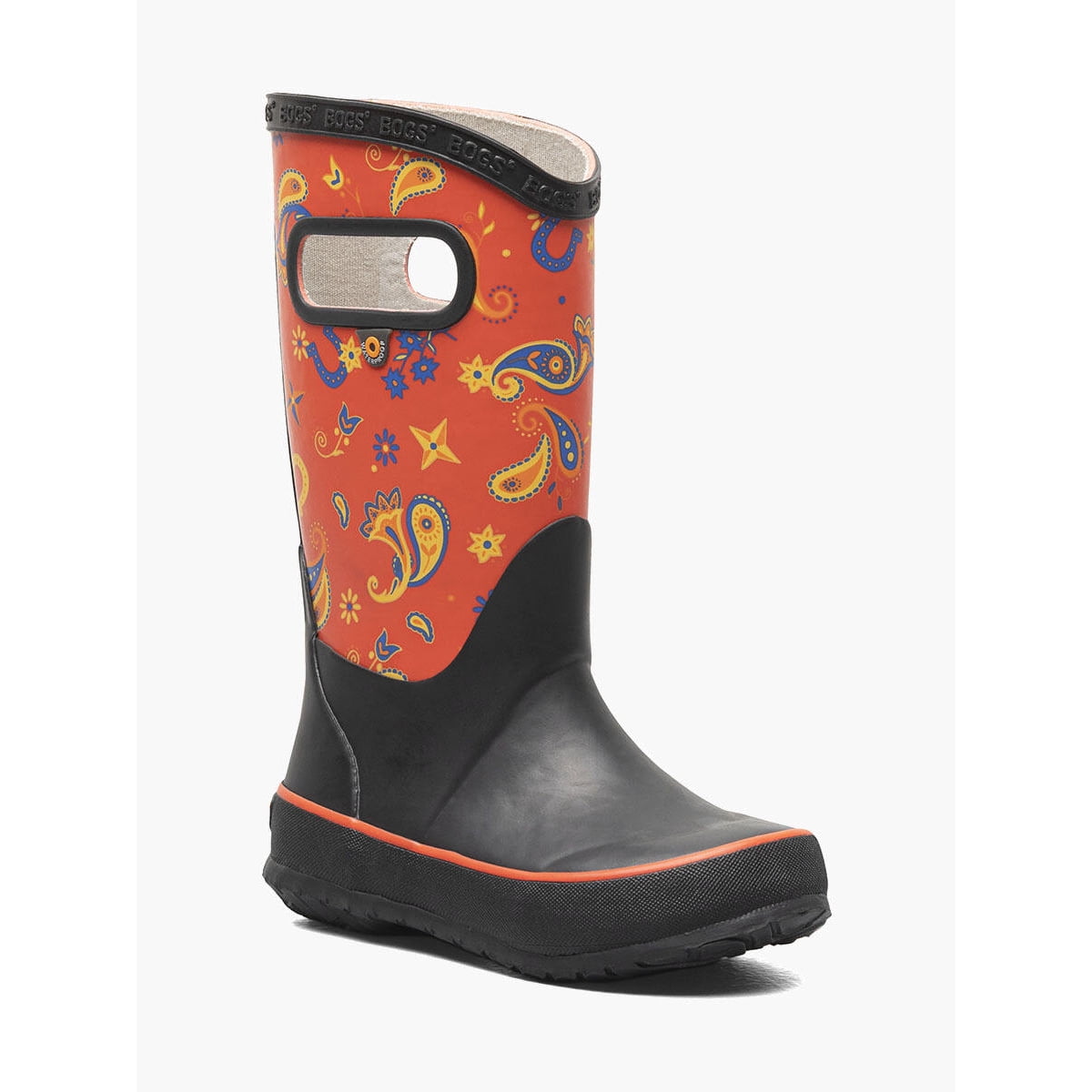 BOGS Unisex Kids' Rainboot Western Rain Boots Red Multi - 72994-640 RED ...