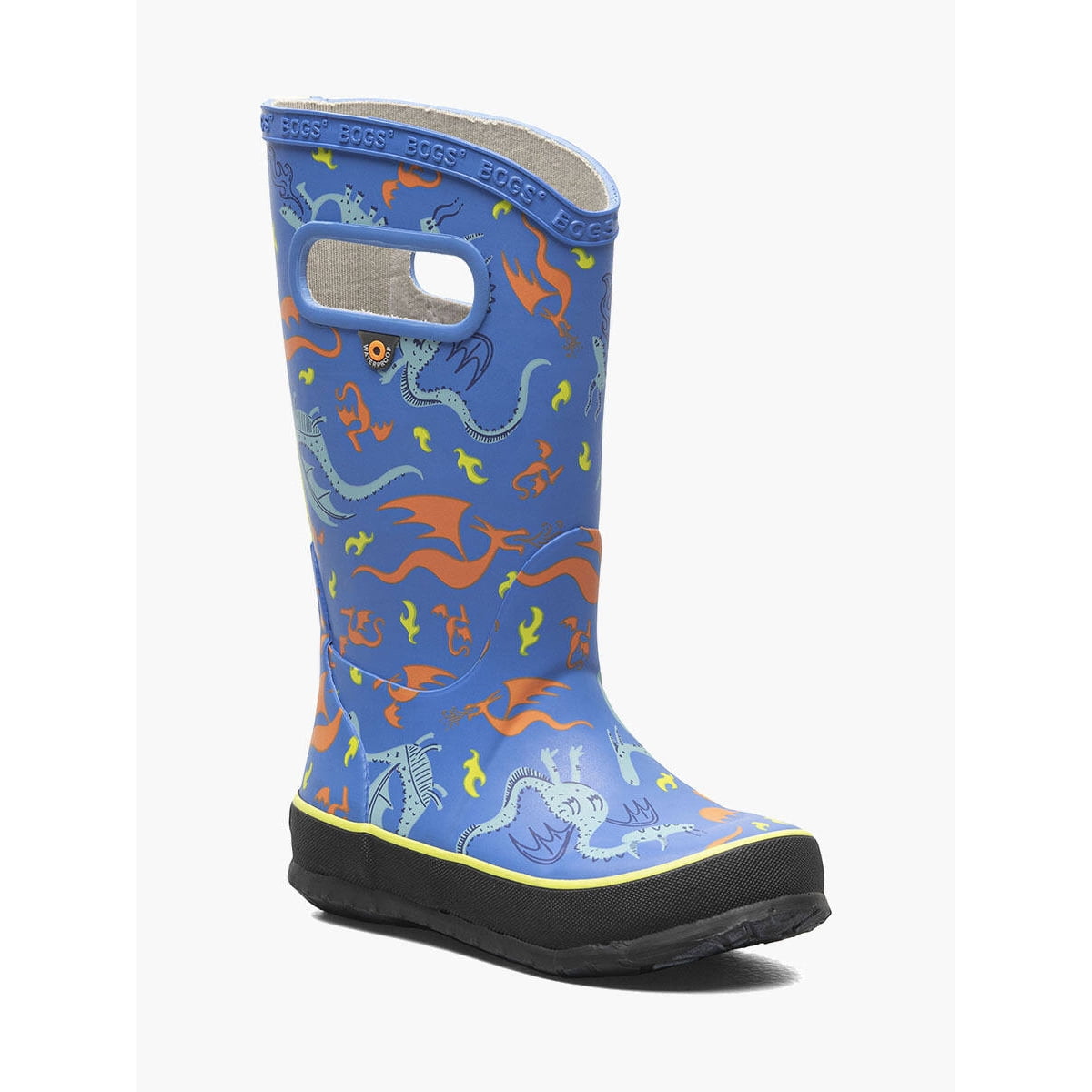 BOGS Unisex Kids' Rainboots Dragon Blue Multi - 72998-460 Blue Multi ...