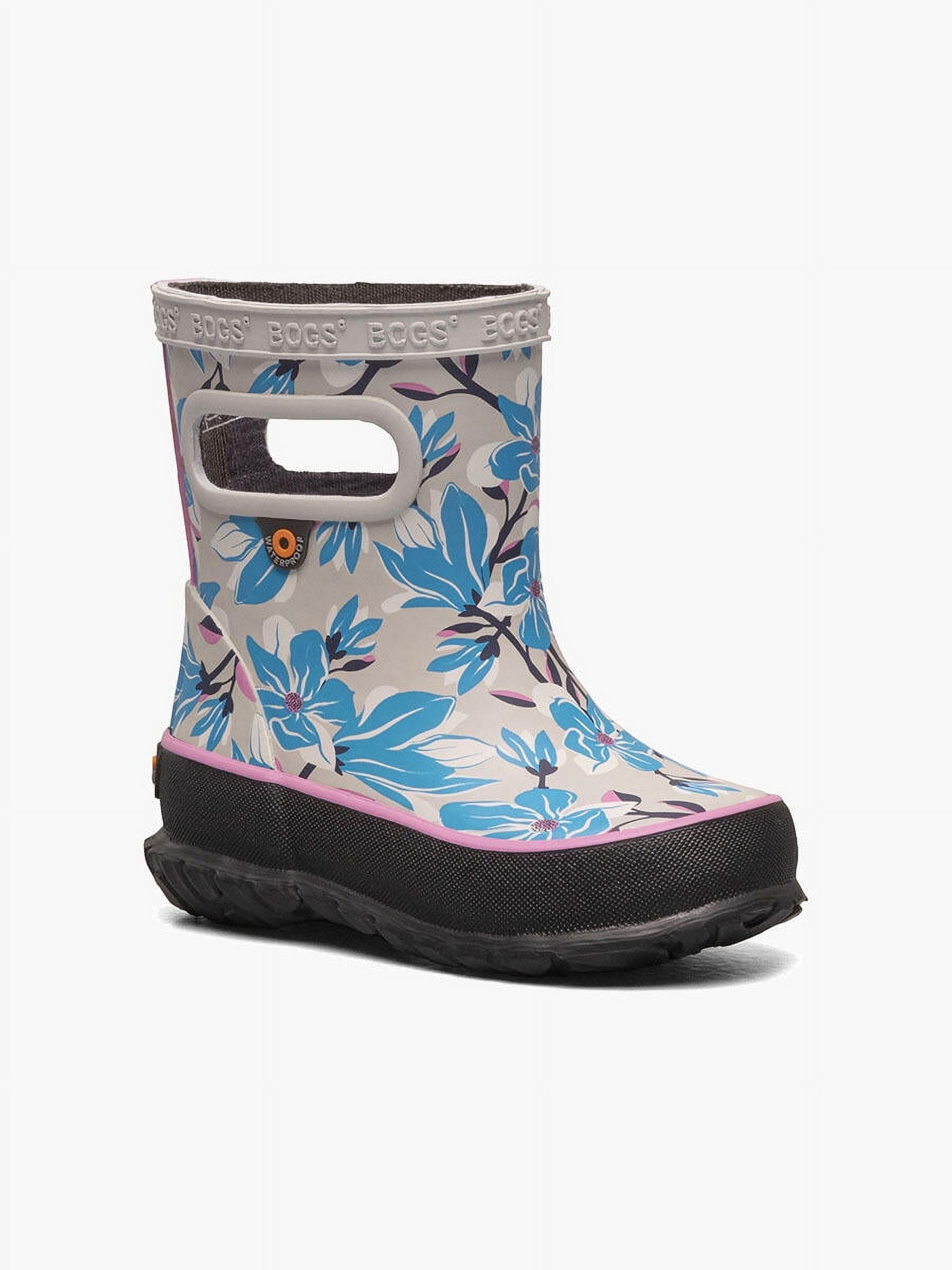 BOGS Unisex Kids Skipper Magnolia Rainboot Oyster - 72805K-125 ...