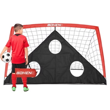 Kid Soccer Goal for Backyard 6x4FT Large Portable Soccer Net Folding ...