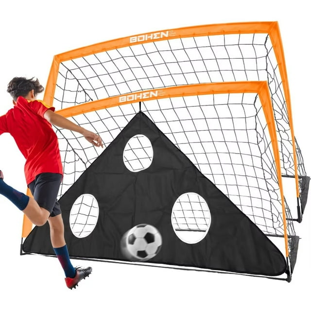 BOHEN 6x4FT Portable Soccer Goal for Kids Backyard Youth Soccer Goal ...