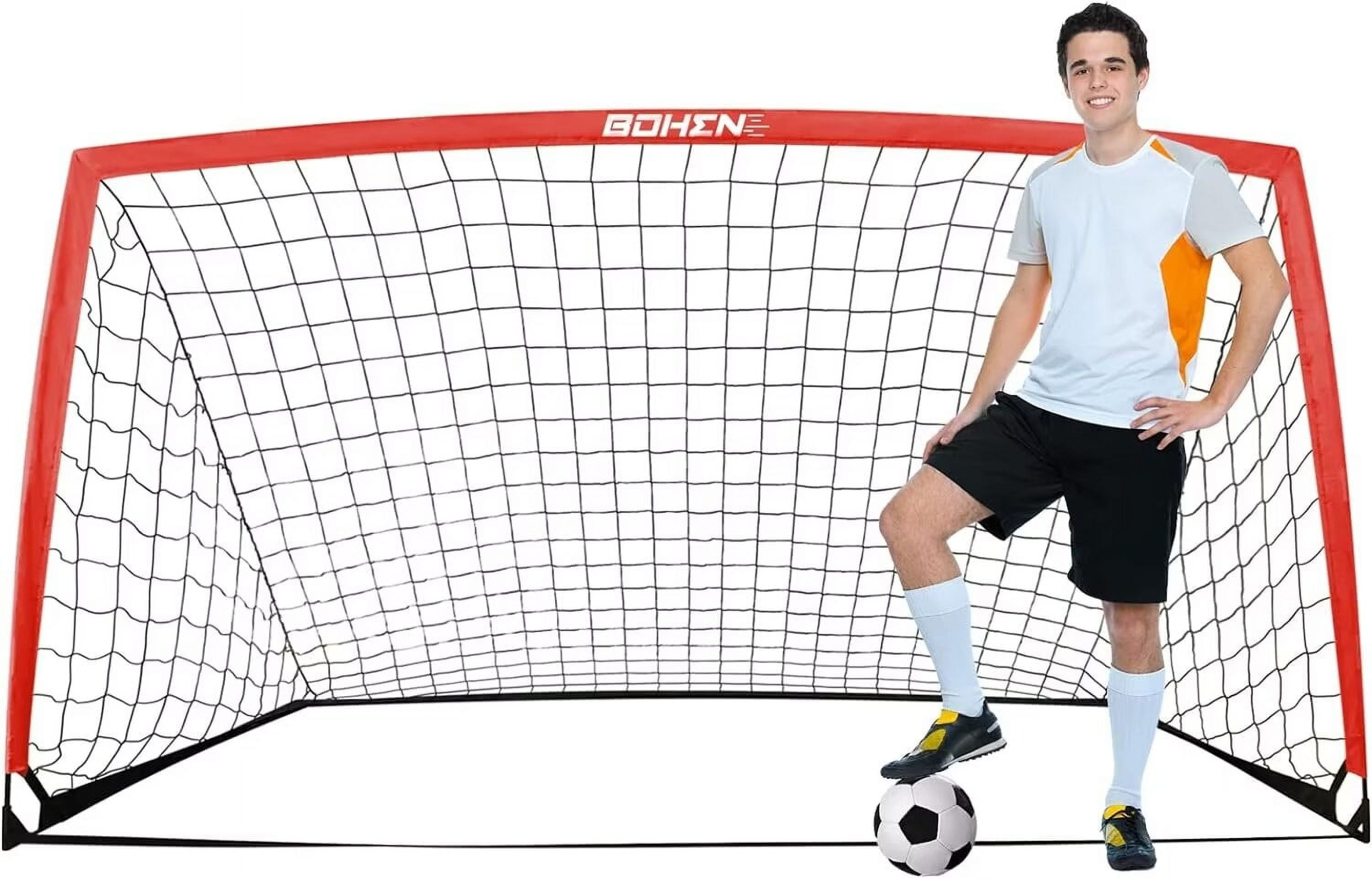 BOHEN 9x5 ft Portable Kids Soccer Goal for Backyard Large Practice ...