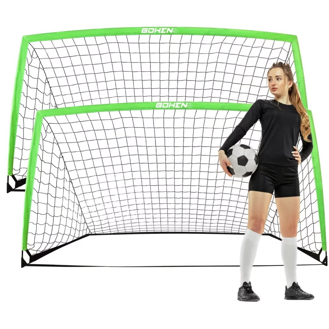 BOHEN 9x5 ft Portable Kids Soccer Goal for Backyard Large Practice ...