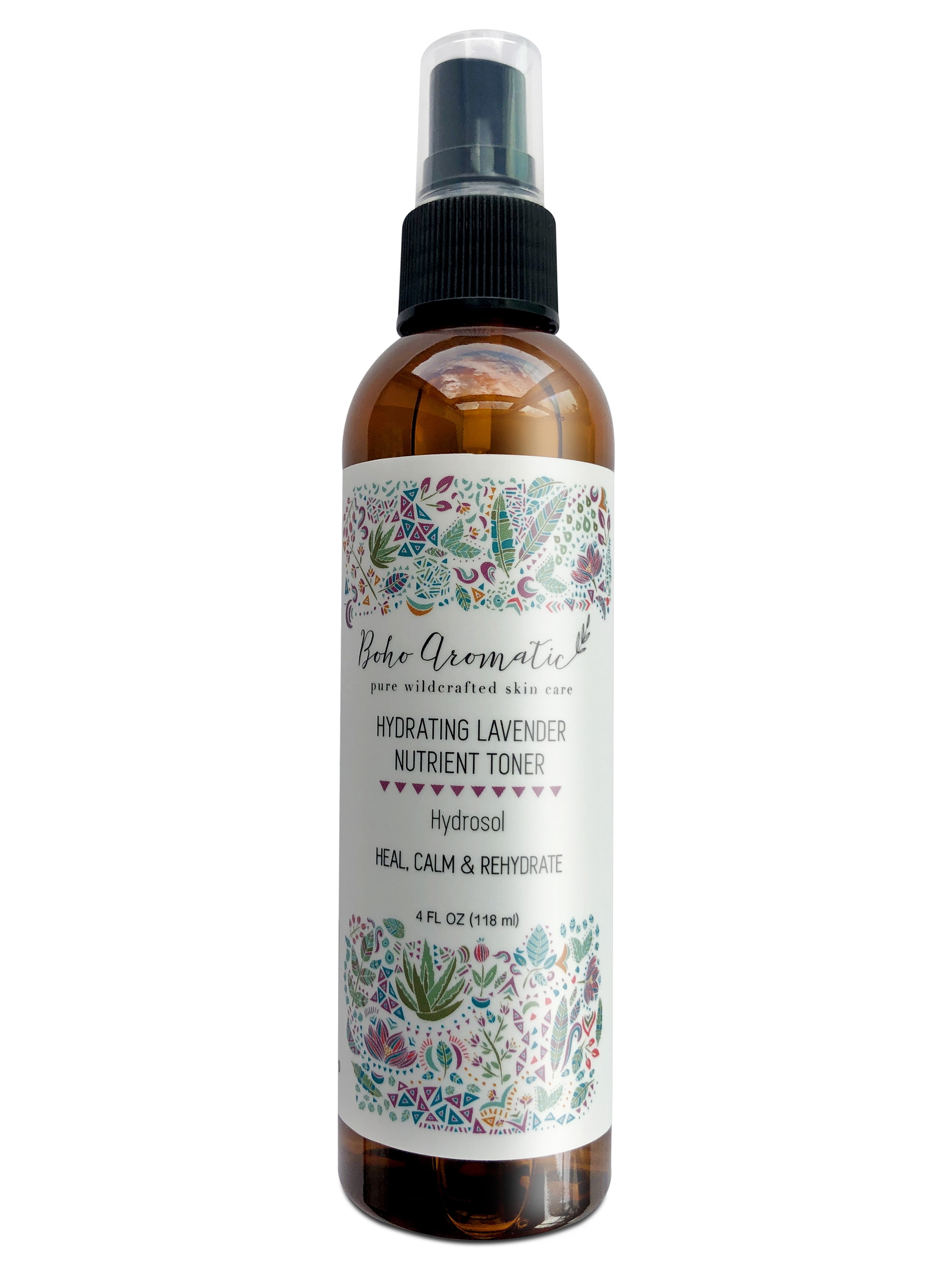 BOHO AROMATIC Hydrating Lavender Nutrient Face Mist Spray, Natural Fresh Hydrosol, Real Lavender ...