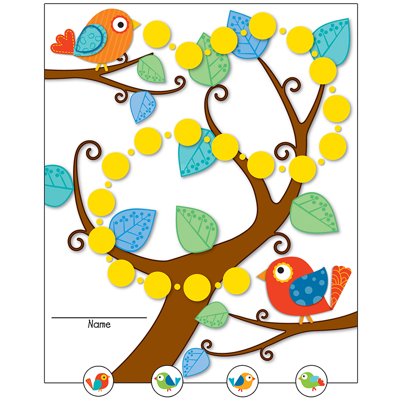 BOHO BIRDS MINI INCENTIVE CHARTS - Walmart.com