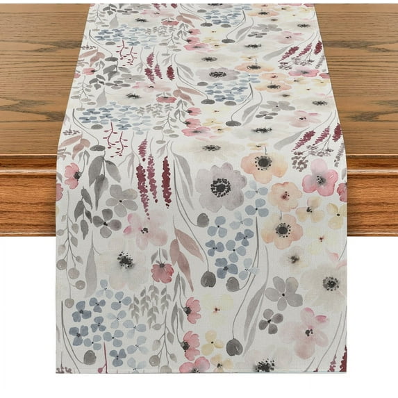 BOHO Individual Cloth for Table Runner Silver Flower Wedding Table ...