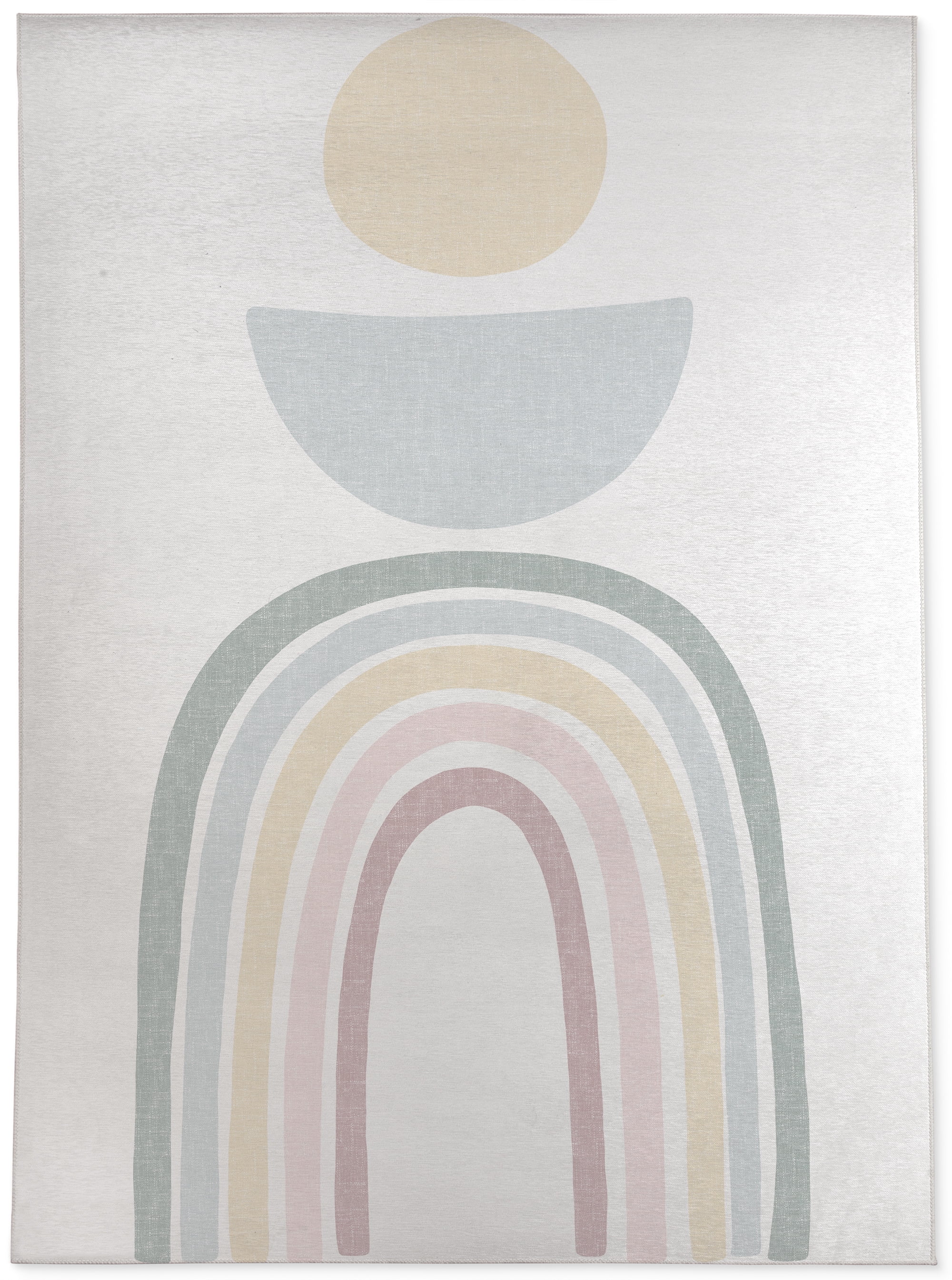 BOHO STACKED RAINBOW BLUE Kitchen Mat By Kavka Designs - Walmart.com