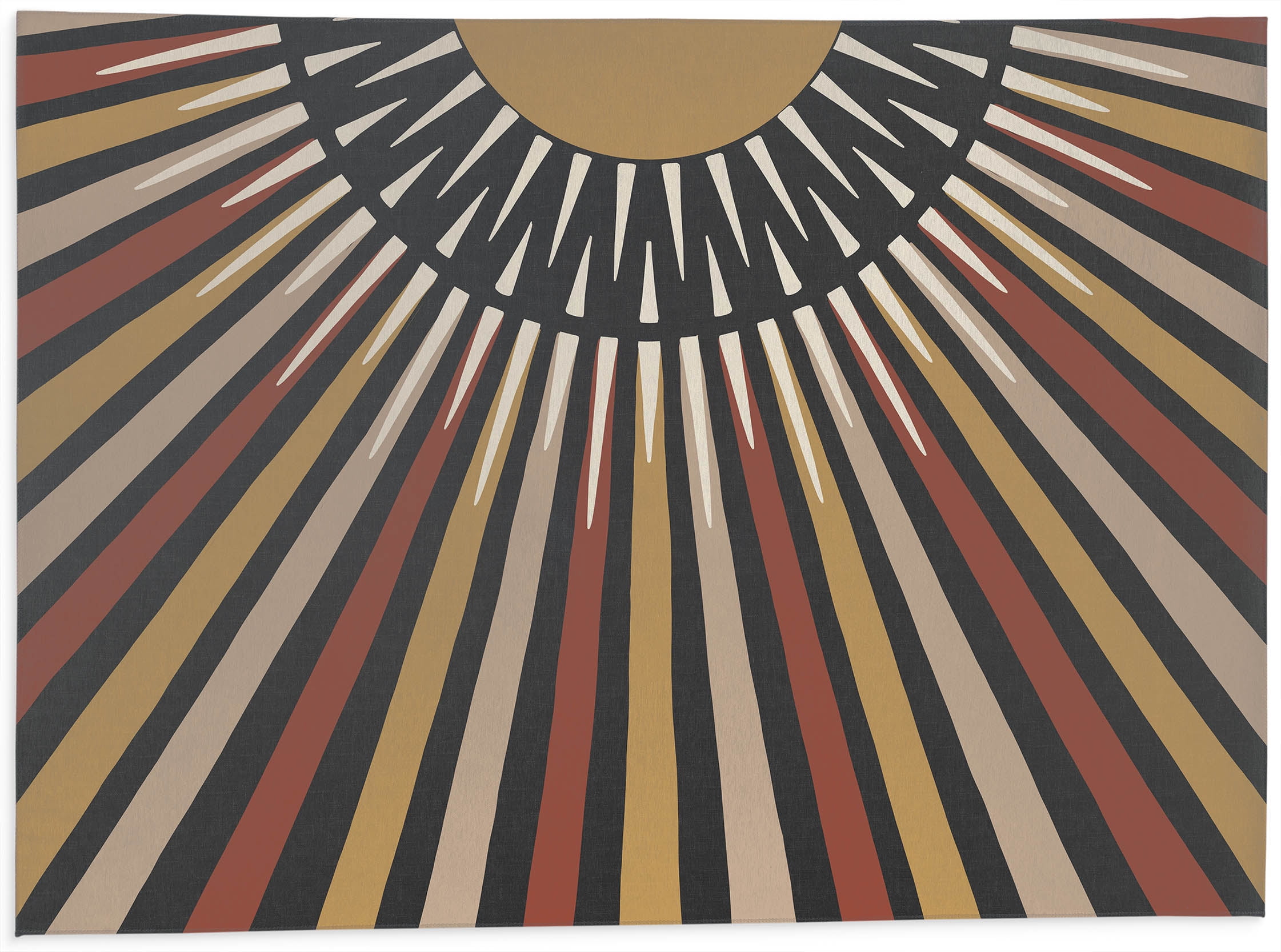 BOHO SUNBURST CHARCOAL Indoor Floor Mat By Kavka Designs - Walmart.com