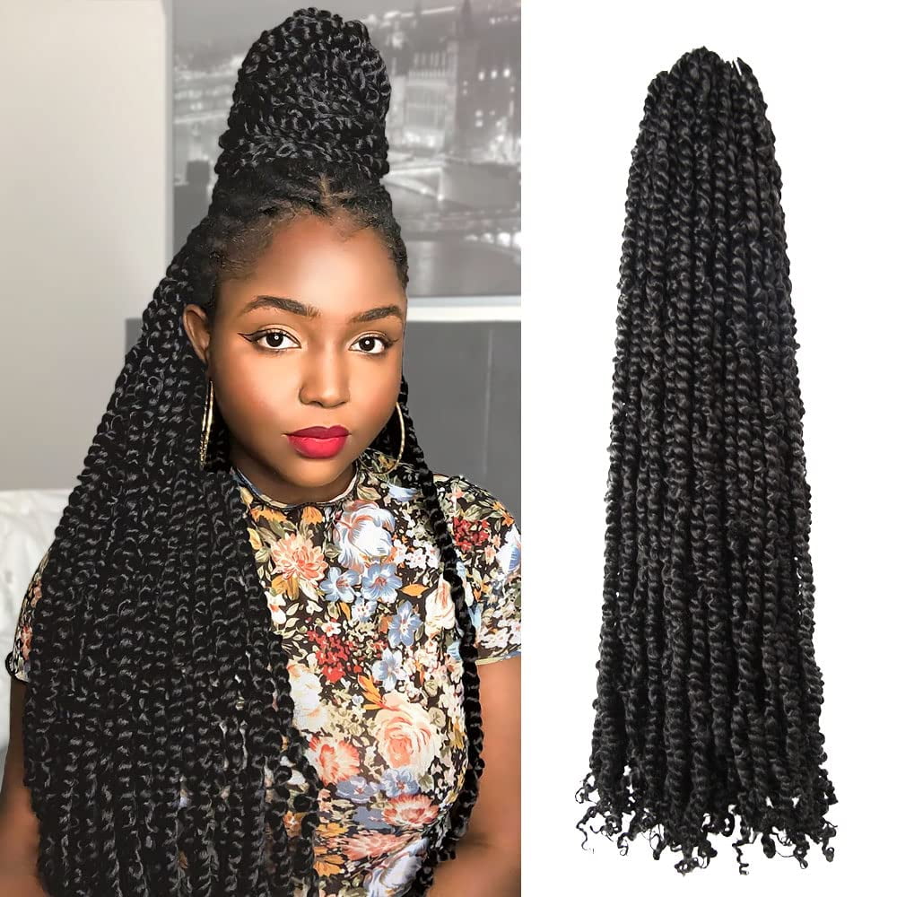 BOHOBABE 36 Inch Pre-twisted Passion Twist Hair 8 Packs Super Long Pre ...