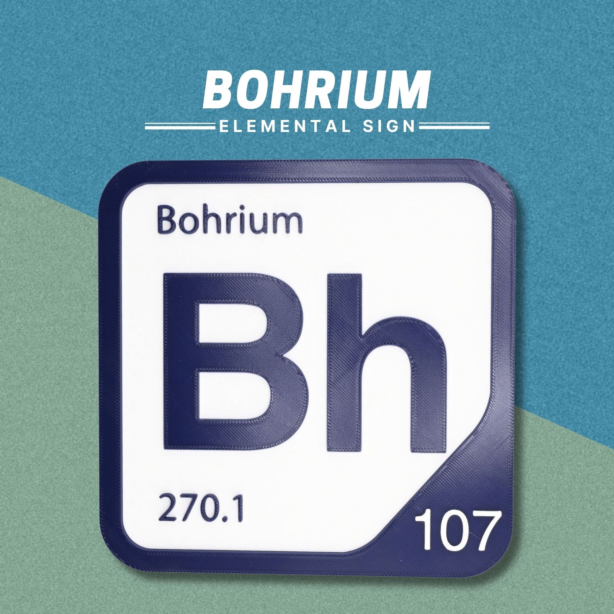 BOHRIUM Periodic Table Tile – Educational Wall Art for Science Lovers ...