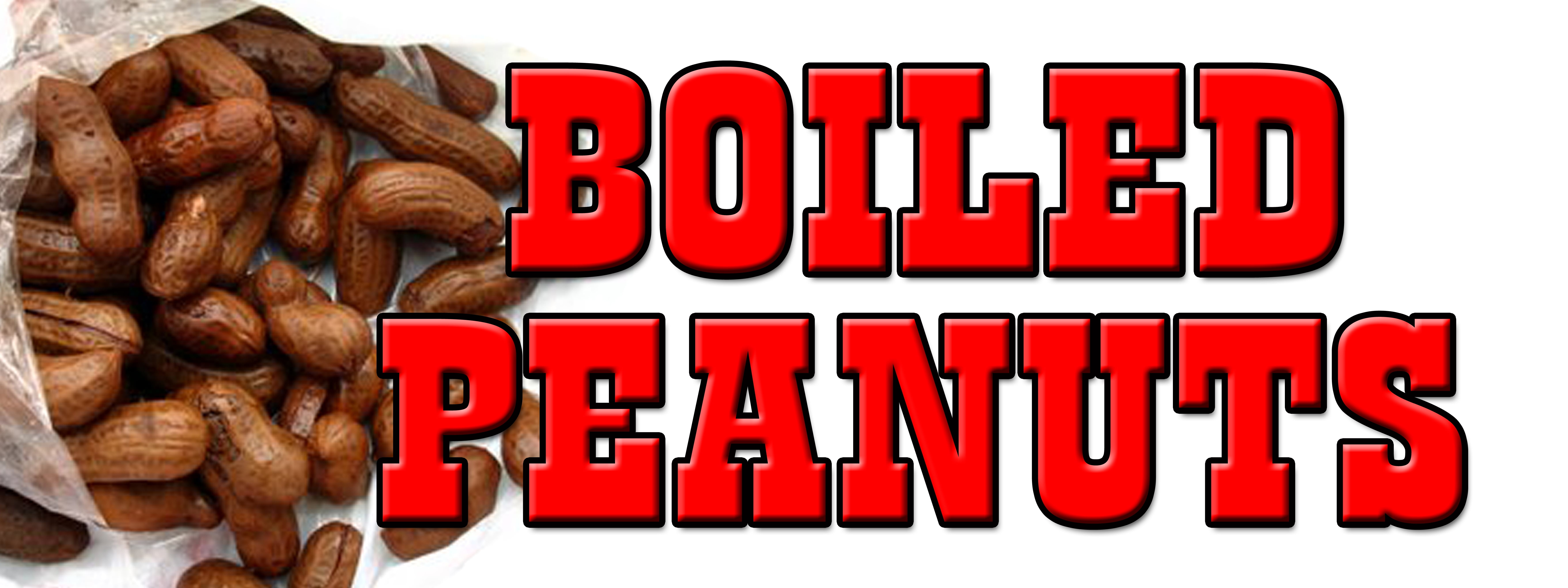 BOILED PEANUTS Concession Decal sign cart stand cajun - Walmart.com