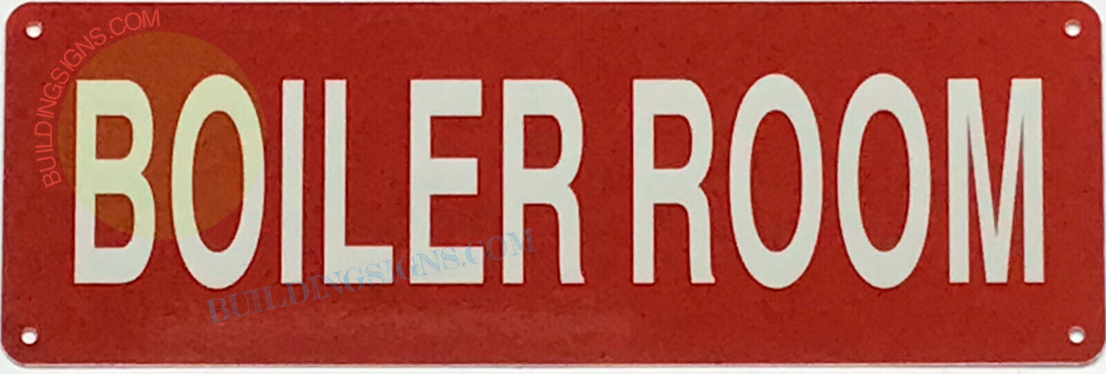 BOILER ROOM SIGN((4x12,RED,ALUMINUM) -ref19722 - Walmart.com