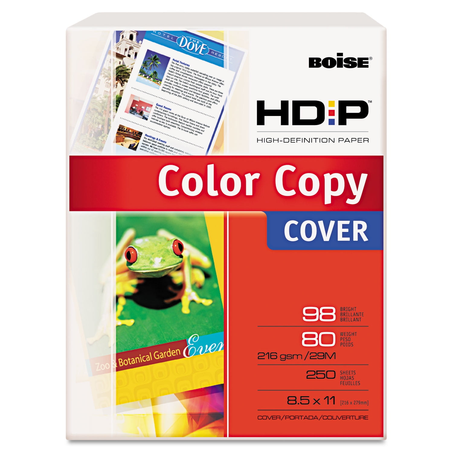 BOISE POLARIS Premium Color Copy Paper Cover, 8.5" x 11" Letter, 98 ...