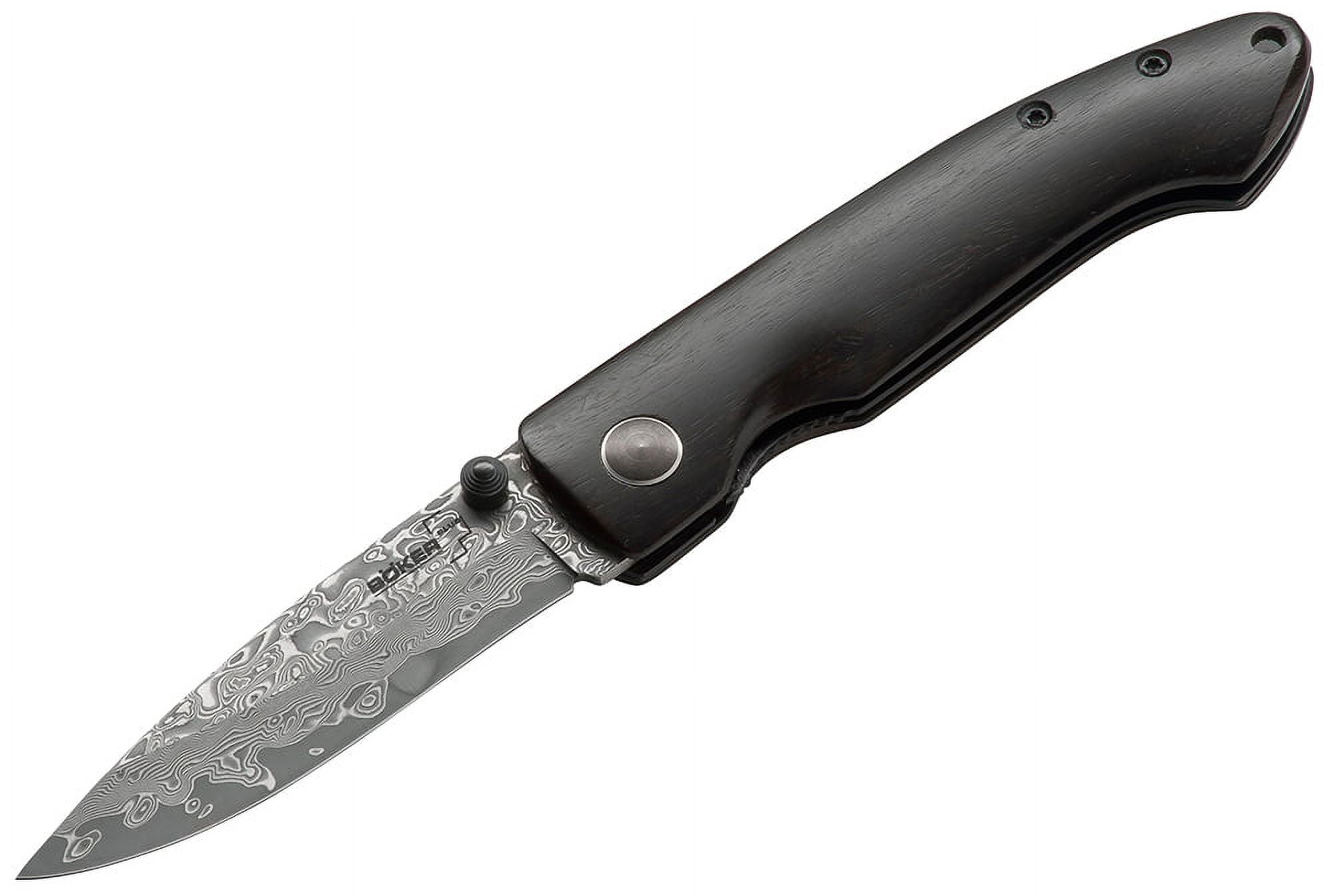 BOKER PLUS FOLDER 2.75" DROP POINT EBONY WOOD - Walmart.com