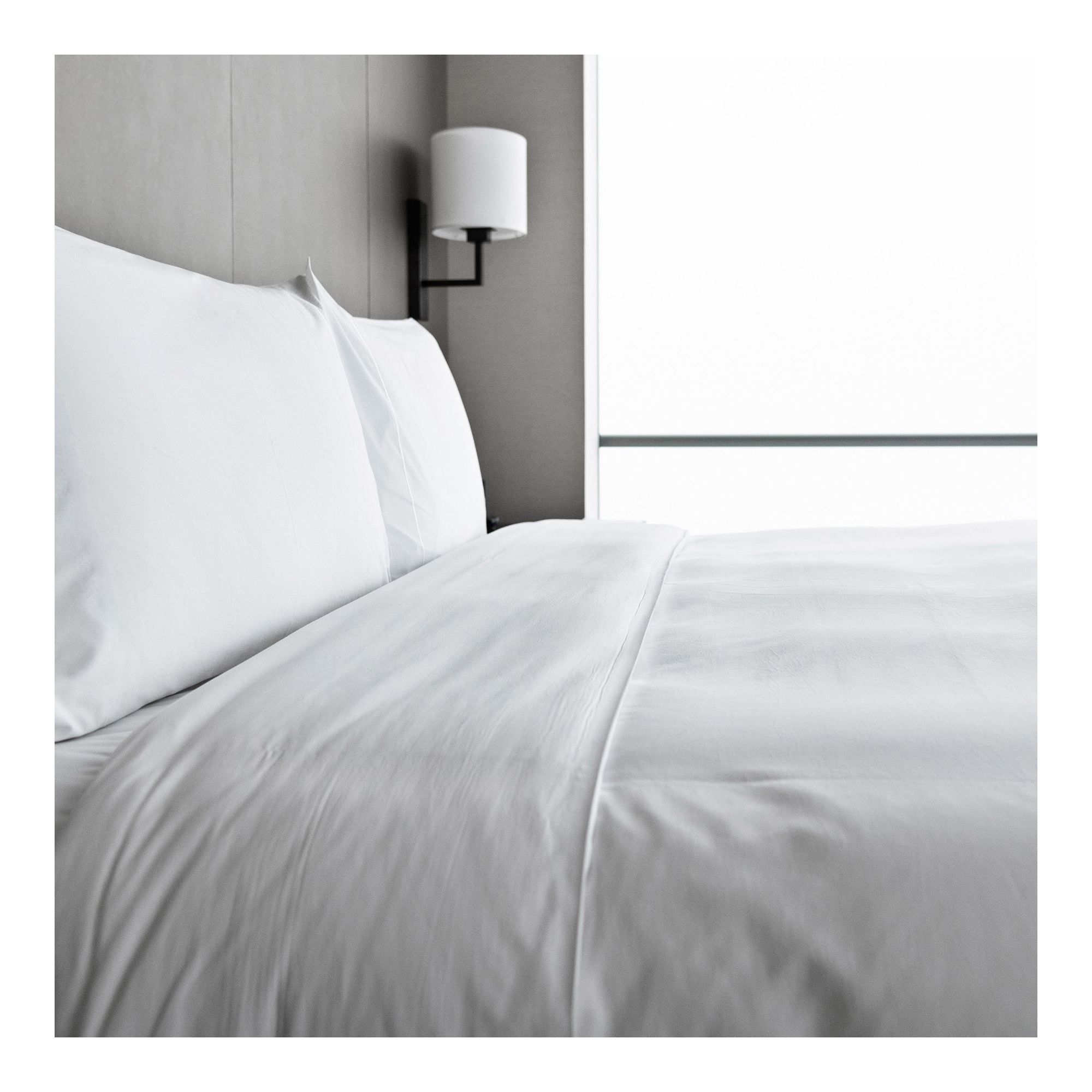 BOKSER Basics Hospitality Percale Hotel Duvet Cover - White - King ...