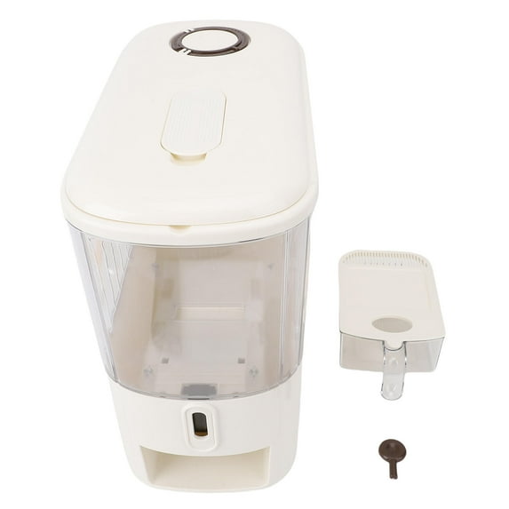 BOKYAN 12L Transparent Rice Dispenser with Sealed Lid, 6kg Capacity ...
