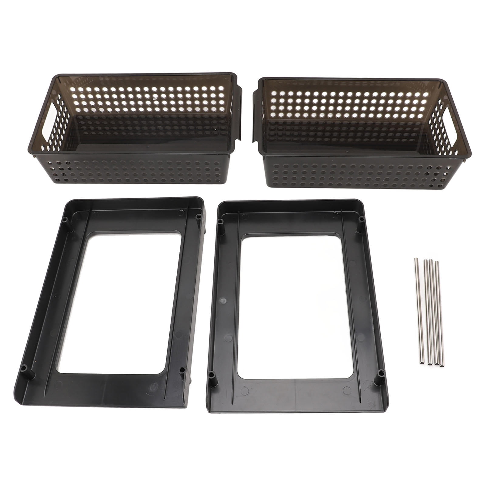 BOKYAN 2‑Tier Plastic Drawer Organizer – Multi‑Purpose Storage Baskets ...