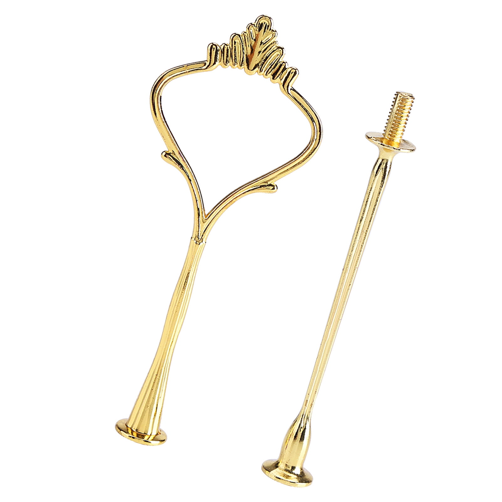 BOKYAN 2-Tiers Crown Gold Cake Stand Handle Hardware, Multi-Layer ...