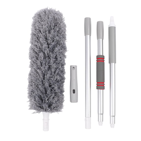 BOKYAN 3‑Section Extendable Aluminium Dust Wand with Bendable Micro ...