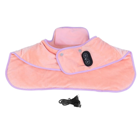 BOKYAN 3‑Speed Electric Heated Massage Shawl – Vibrating Neck, Shoulder ...