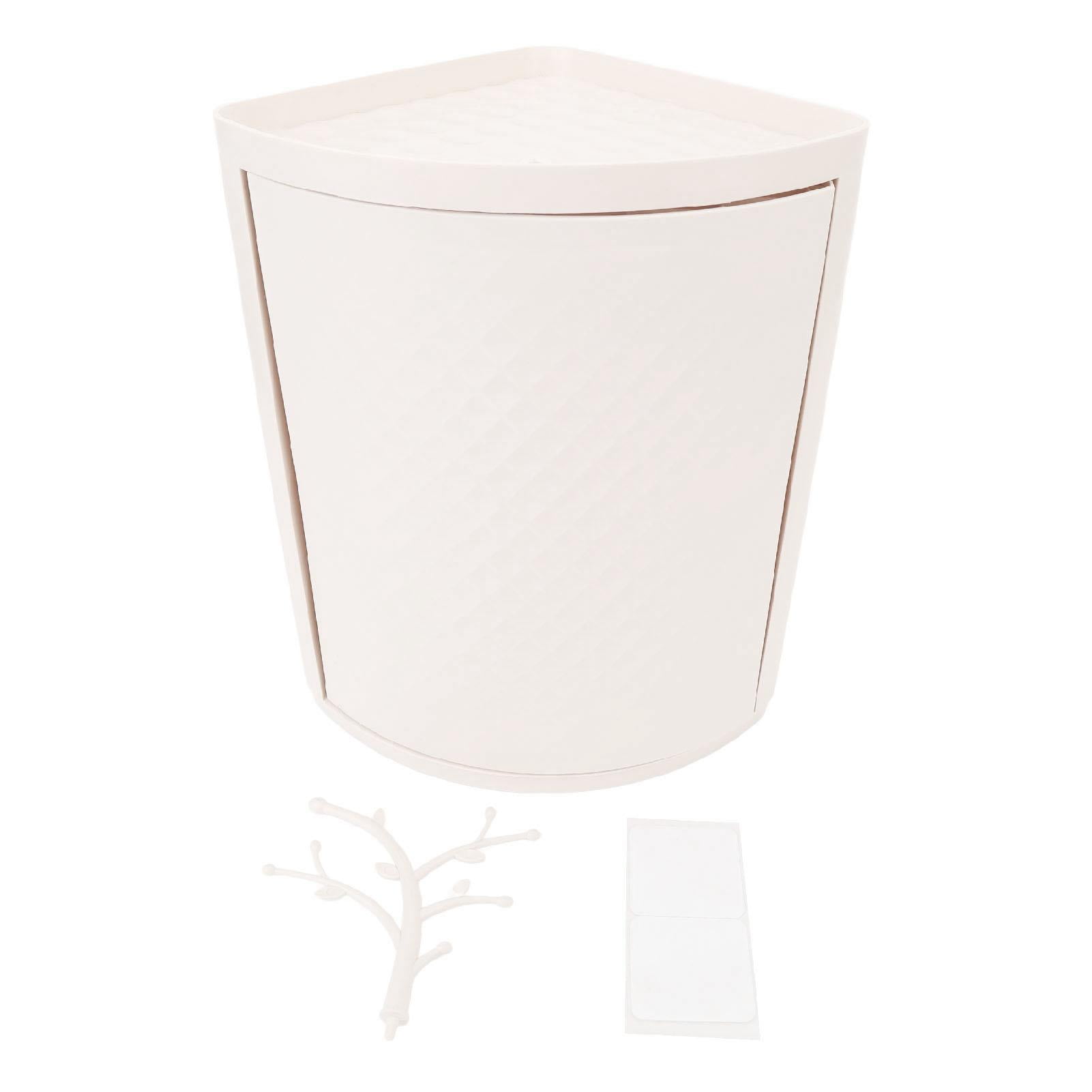 BOKYAN 360° Rotating Corner Storage Cabinet – Dust‑Proof, Space‑Saving ...