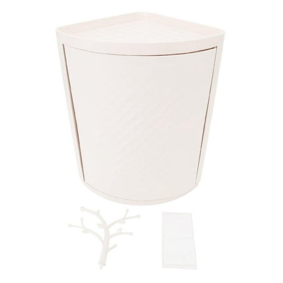 BOKYAN 360° Rotating Corner Storage Cabinet – Dust‑Proof, Space‑Saving ...