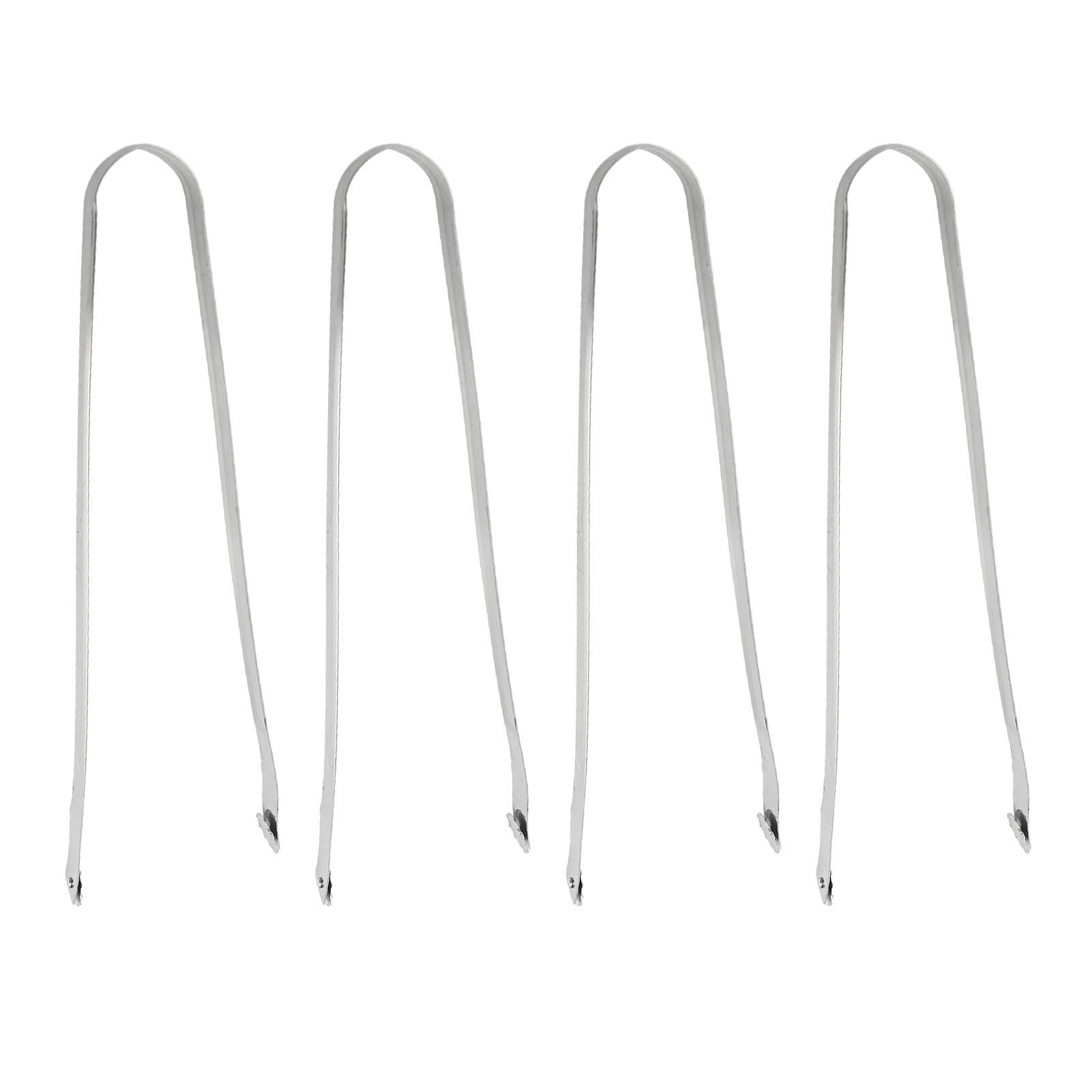 BOKYAN 4‑Pack 304 Stainless Steel BBQ Sausage Turning Tongs – Heat ...