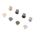 BOKYAN 40 Sets Round Head Button Rivets 9x7mm Buttons and 3x7x9mm Studs ...