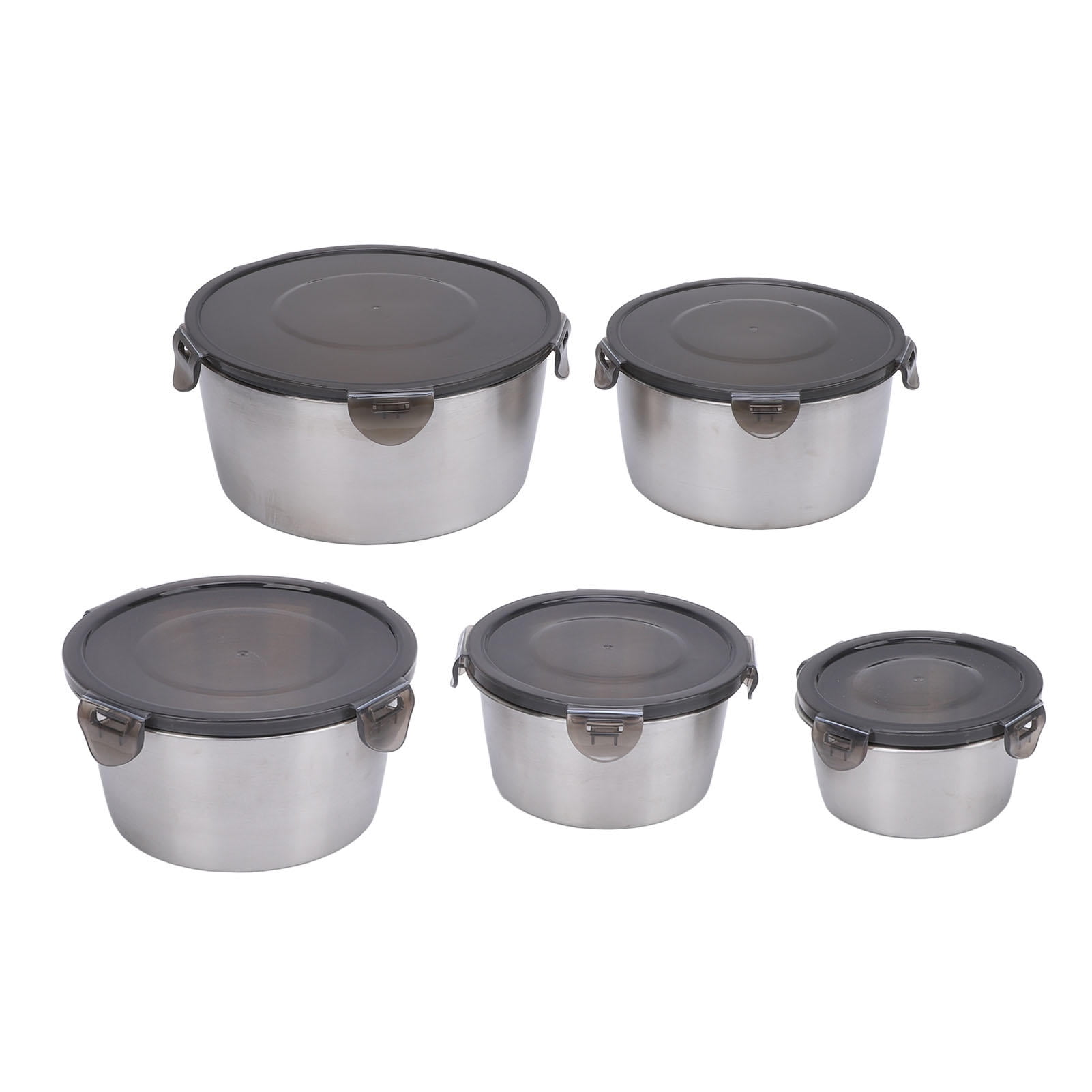 BOKYAN 5‑Piece Premium 304 Stainless Steel Mixing Bowls with Airtight ...