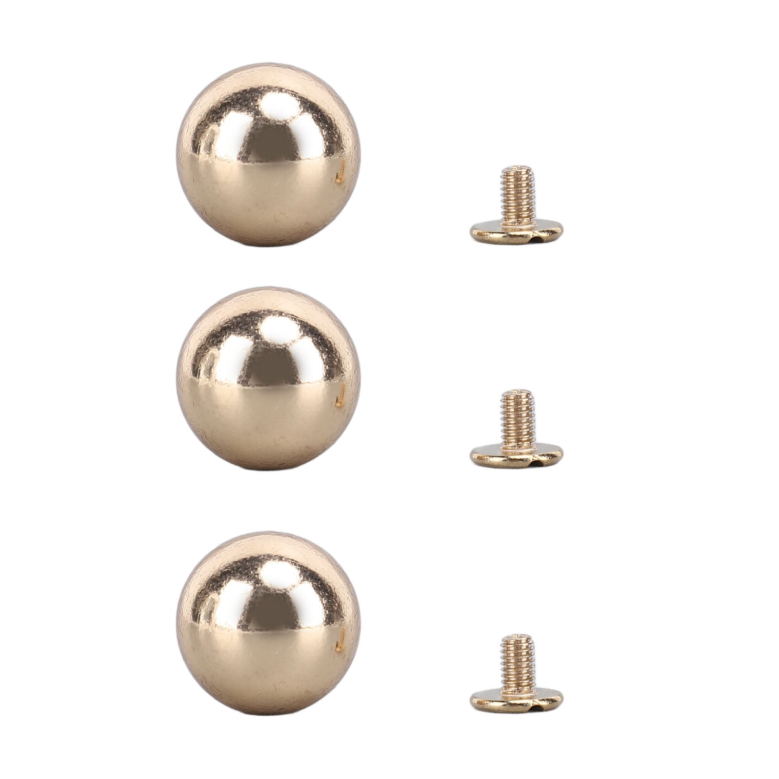 BOKYAN 50 Set Pearl Rivet Studs Iron Metal Spikes Round Beads ...