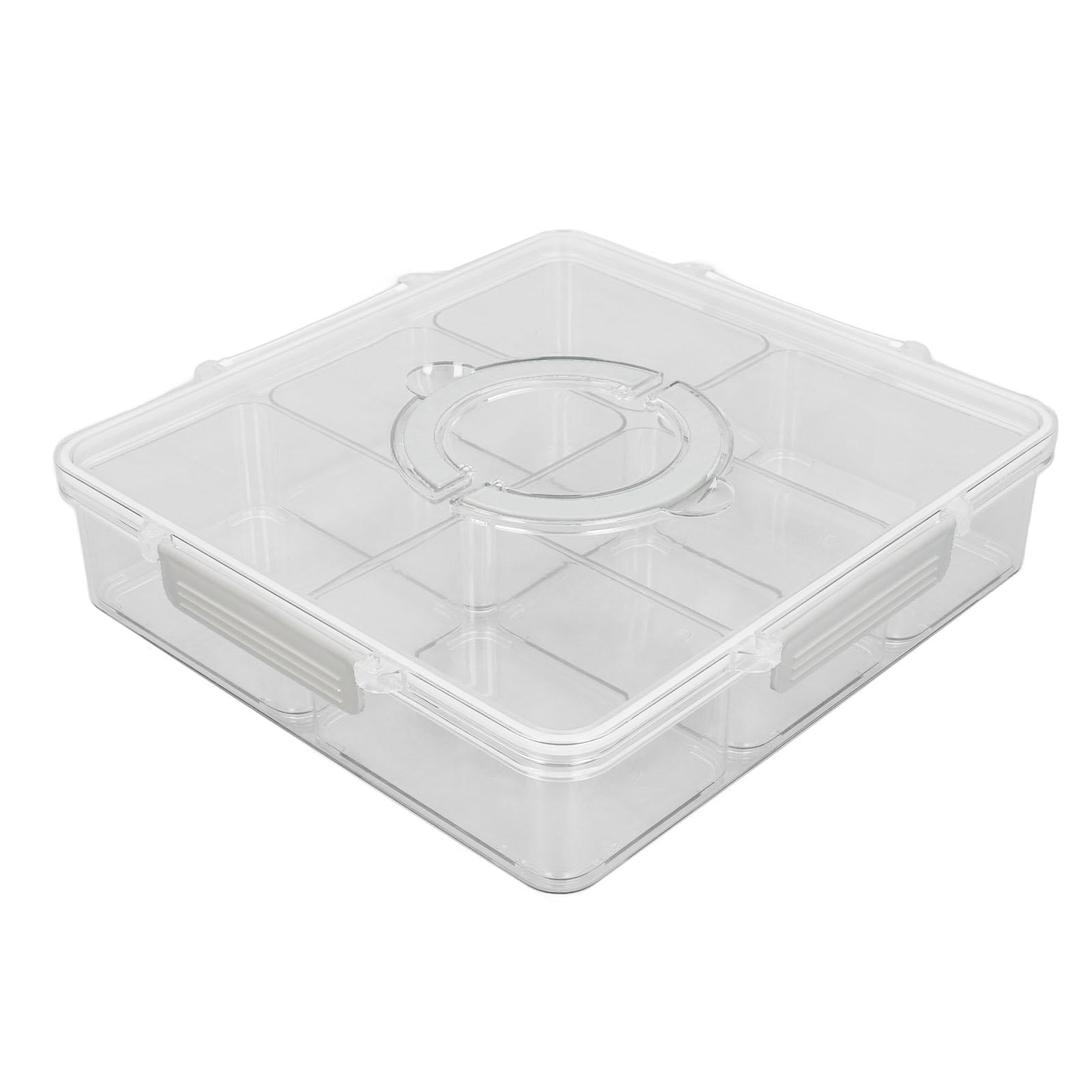 BOKYAN 6‑Compartment Transparent Snack & Spice Organizer with Sealed ...