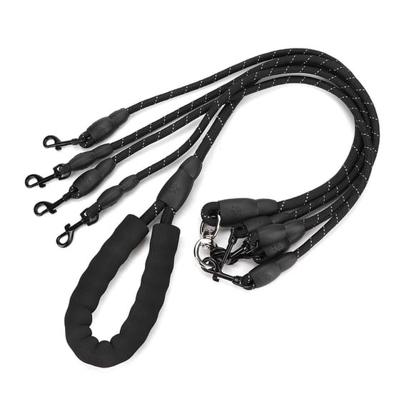 BOKYAN Durable 4‑Way Pet Rope Accessory – Foam‑Handled, Metal Buckle ...