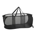 BOKYAN Foldable 3‑Section Mesh Oxford Laundry Basket – Breathable, Tear ...