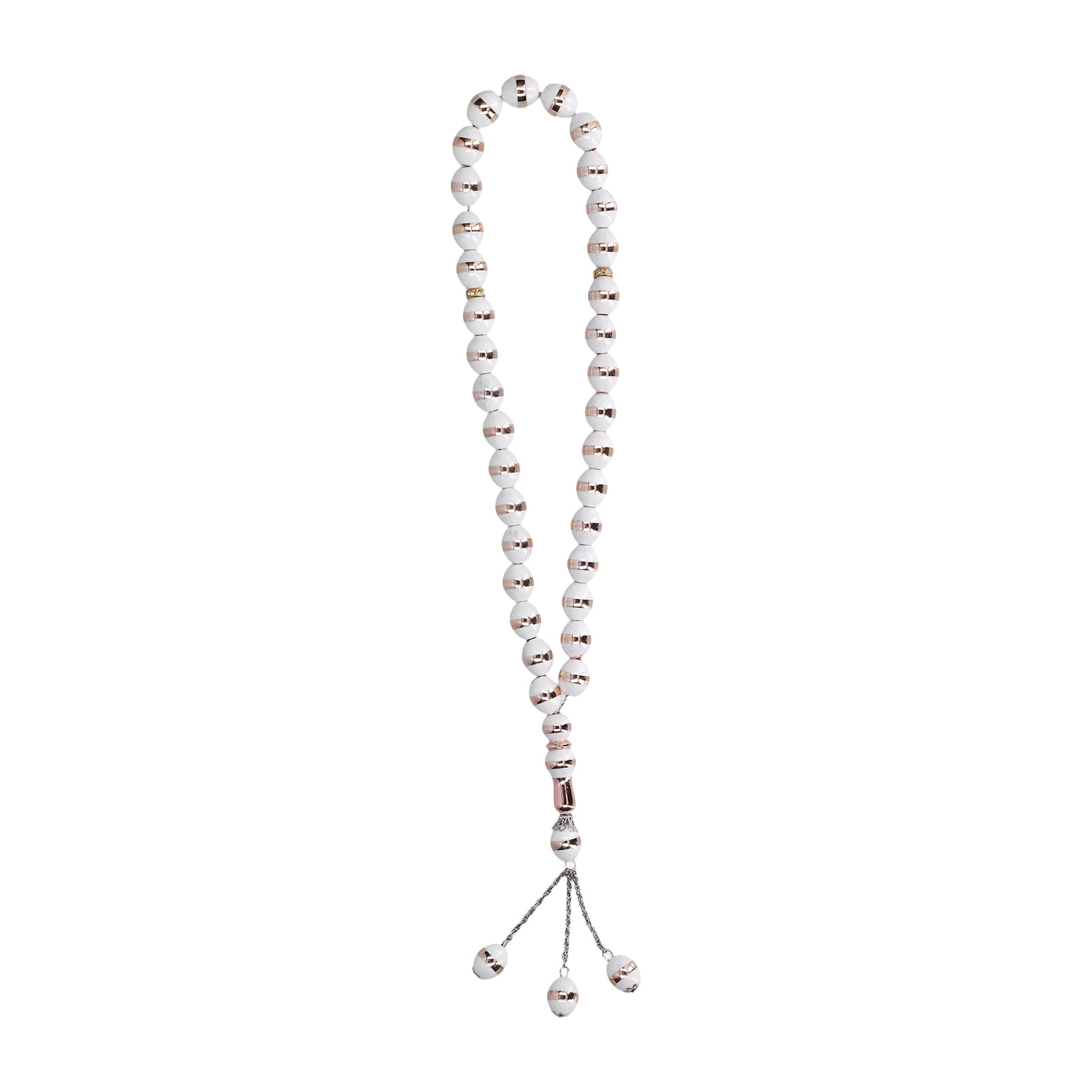 BOKYAN Muslim Prayer Beads 33 Tasbih Islamic Rosary for Men Women White ...