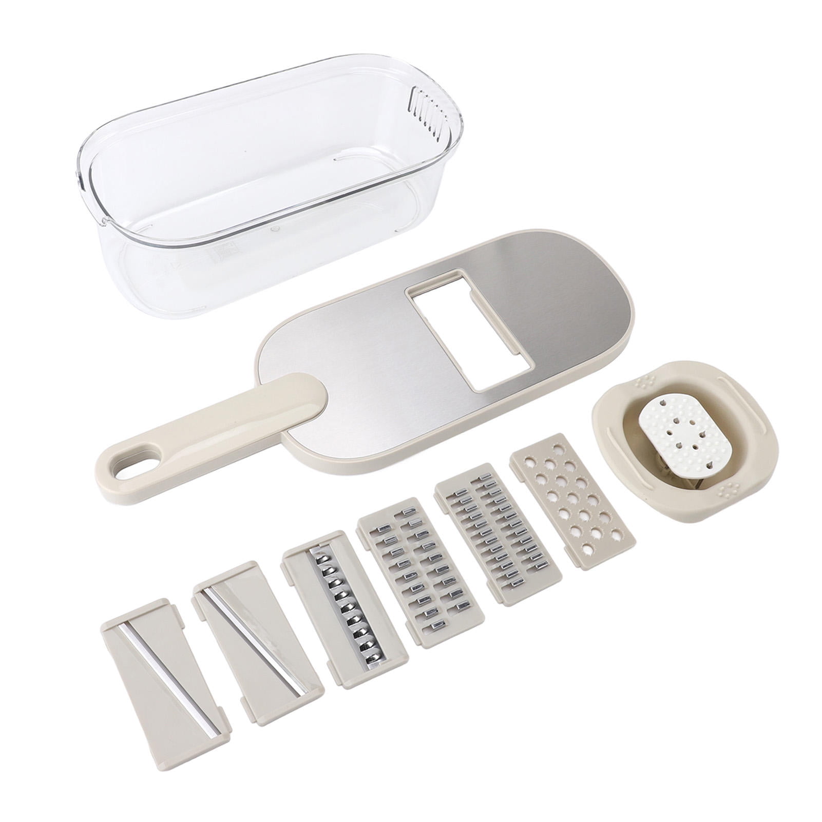 BOKYAN Premium Stainless Steel Vegetable Chopper & Grater Set – 6 ...