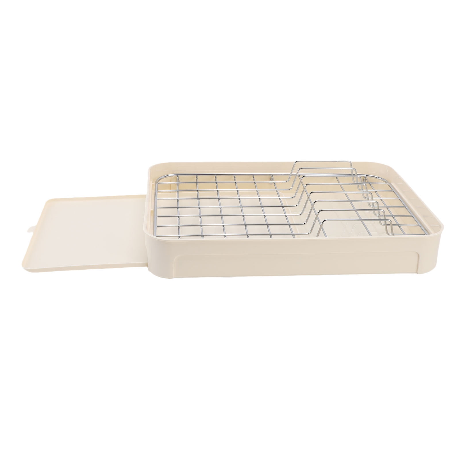 BOKYAN Pull Out Cabinet Organizer, 16.7" Slide Out Dish Shelf Rack with ...