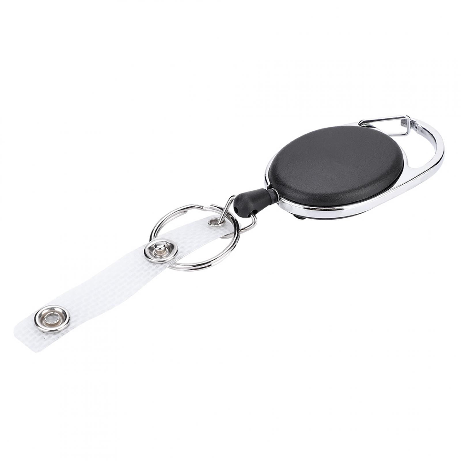 BOKYAN Recoil Retractable Nylon Rope Keyring Carabiner Belt Clip ID ...