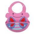 BOKYAN Silicone Cartoon Pattern Baby Bib – Waterproof, Adjustable ...