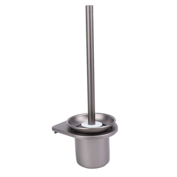 BOKYAN Wall Mounted Toilet Brush and Holder Set, Aluminum Alloy Long ...