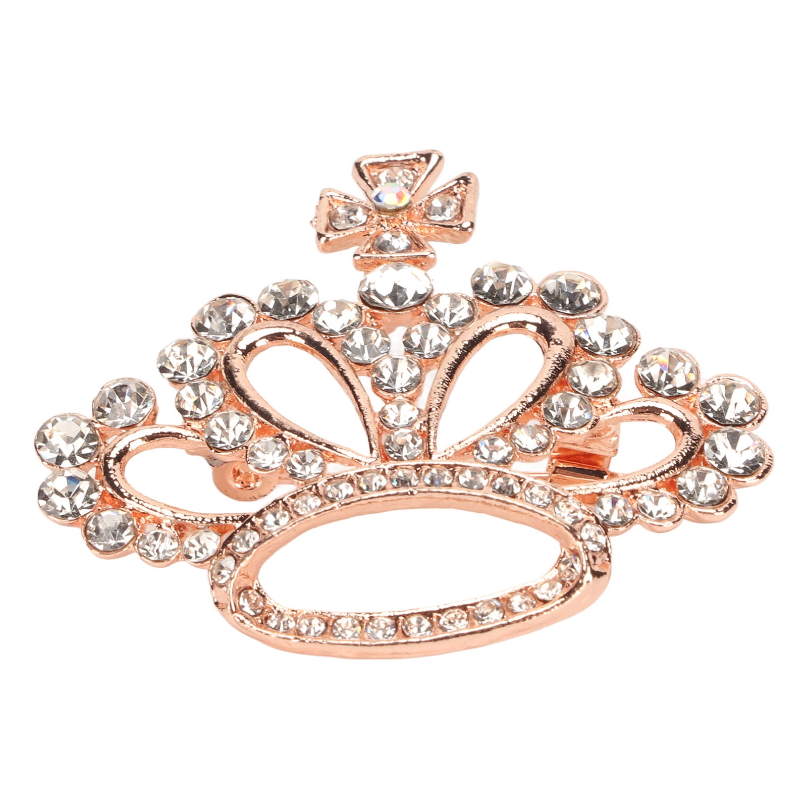 BOKYAN White Women Rhinestone Crown Brooch Stylish Decorative Female ...