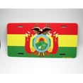 BOLIVIA FLAG METAL LICENSE CAR PLATE AUTO TAG, BOLIVIAN FLAG LICENSE ...