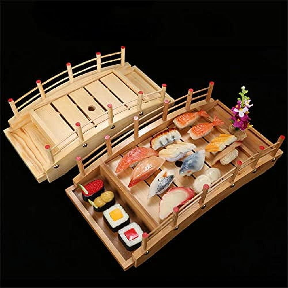 BOLLAER Arch Bridge Sushi Boat, Sushi Tray Sushi Bridge Arched Bottom ...